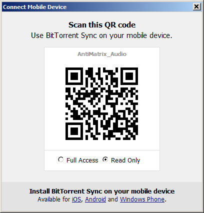 Existing BTSync collections