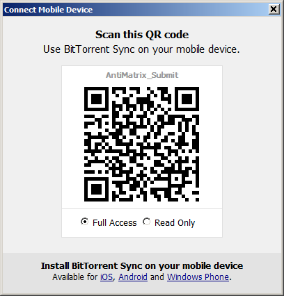 Existing BTSync collections
