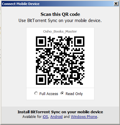 Existing BTSync collections